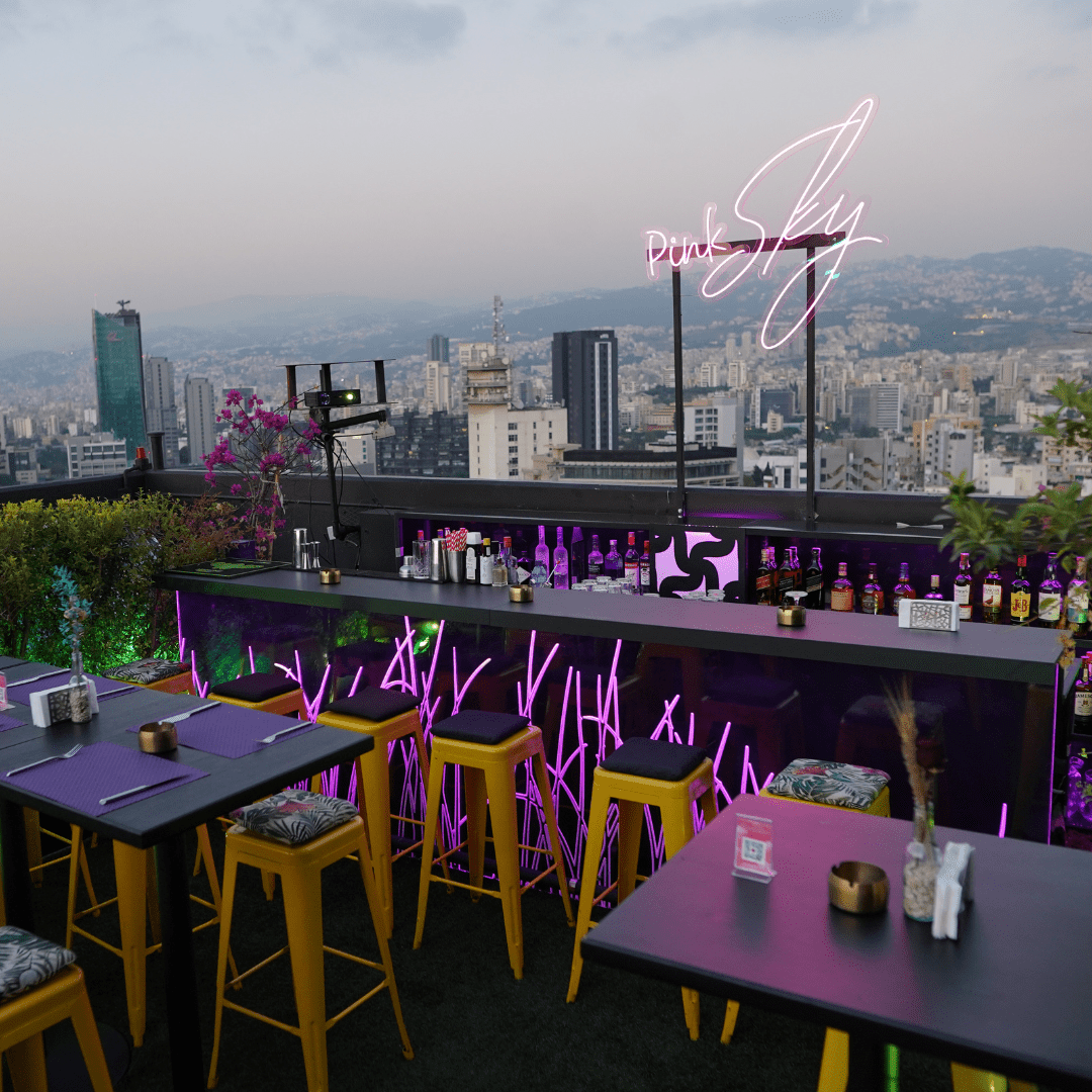 Pink Sky Rooftop - The Smallville Hotel